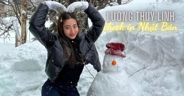 Lương Thùy Linh khoe nhan sắc ngọt ngào, diện váy siêu ngắn thách thức cái lạnh -5 độ C của Nhật Bản